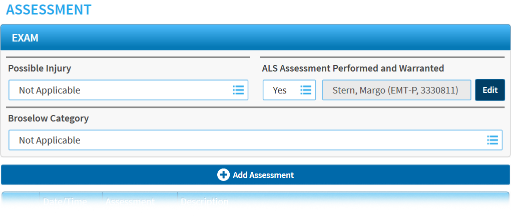 Add a Back Assessment – TripTix