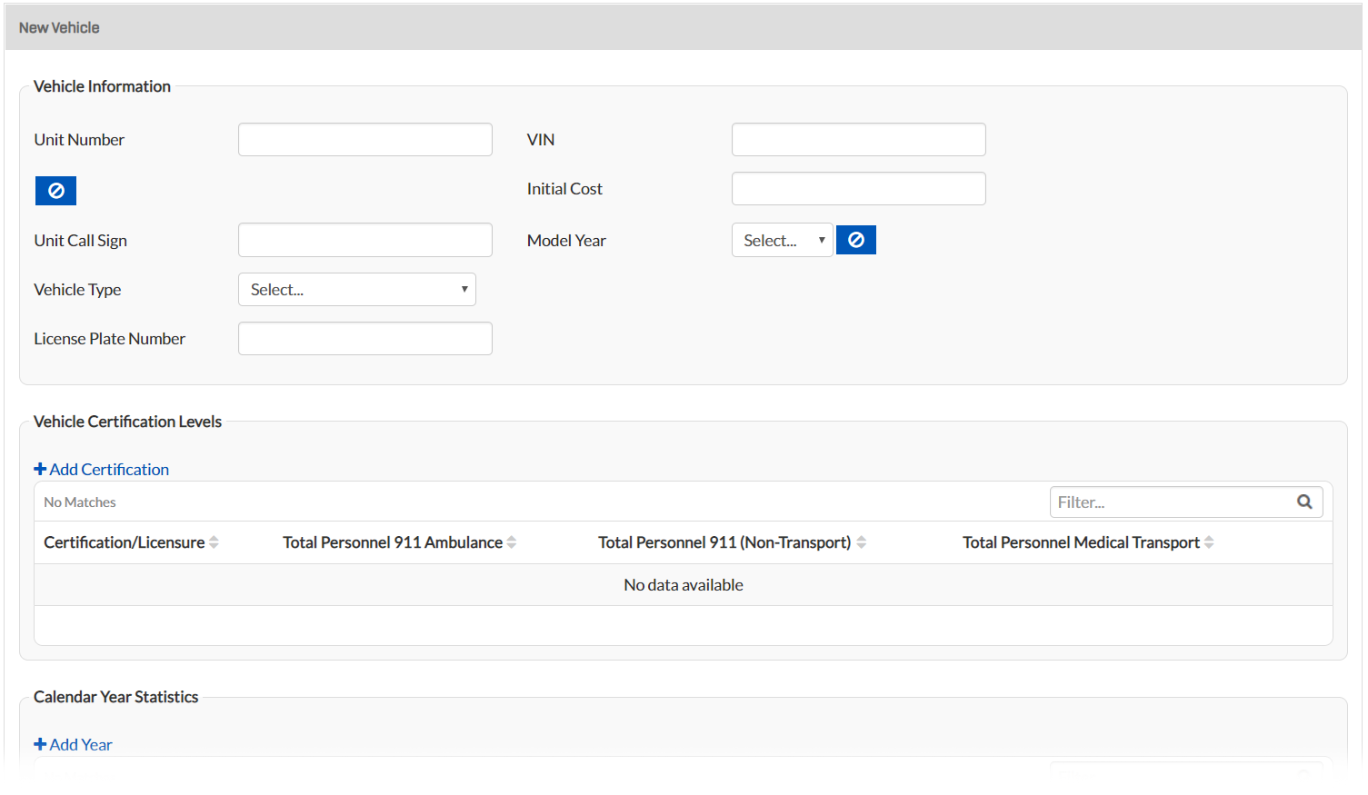 Add a Department Vehicle – TripTix