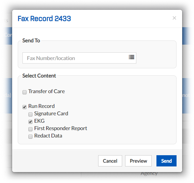 Fax a Run Record – TripTix