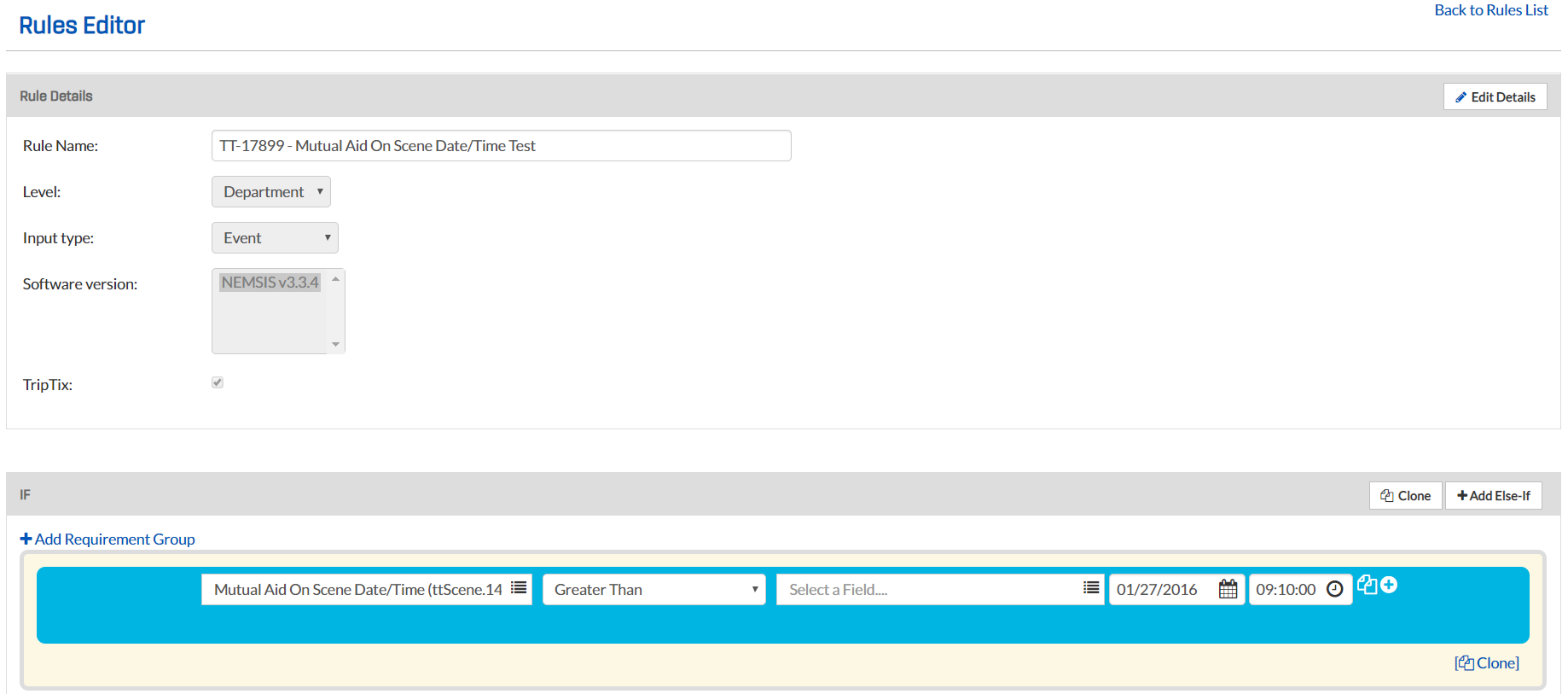 Manage Actions – TripTix
