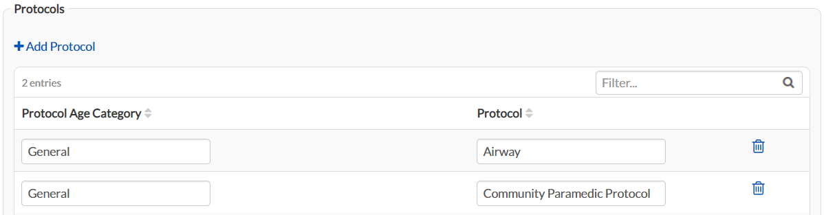 Manage Protocols – TripTix